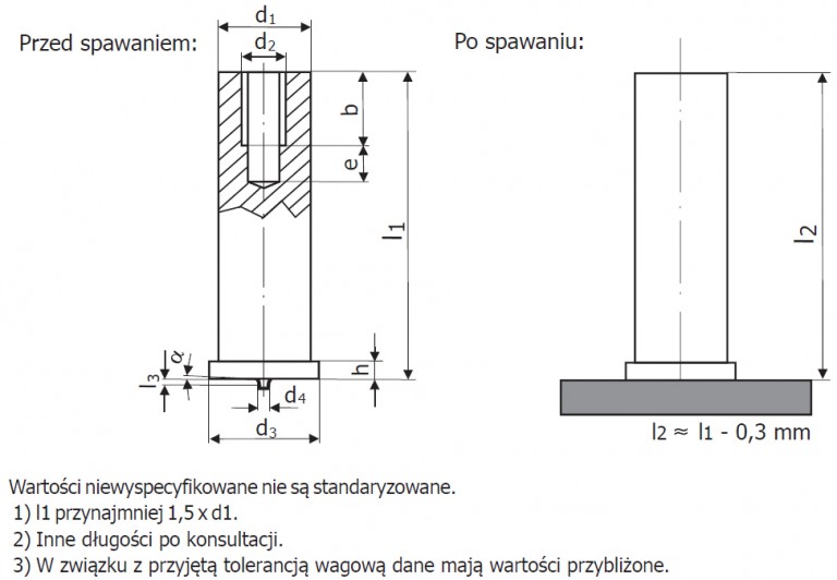 Tulejka z gwintem wewnętrznym typ IT - stal nierdzewna - HS TECHNIK - Zaopatrzenie przemysłu